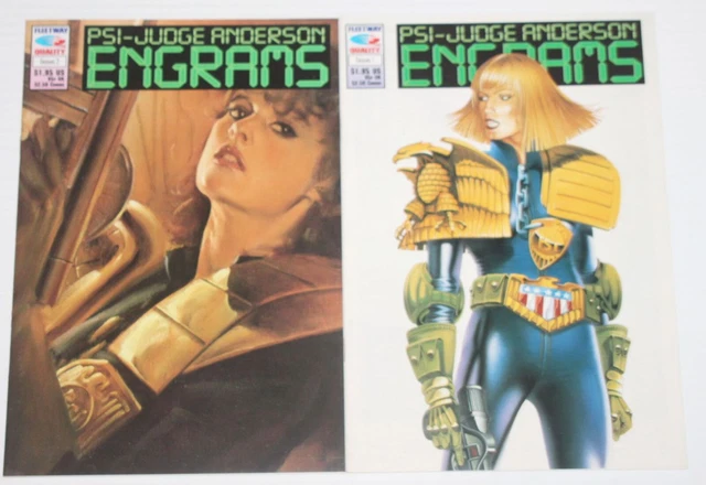 PSI-JUDGE ANDERSON ENGRAMS #1-2 Complete Set 1992 Fleetway Comics 1 2 ...