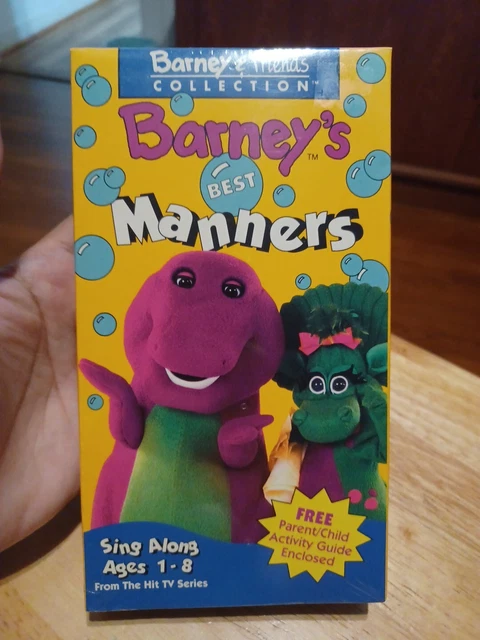 VINTAGE RETRO BARNEY - Barneys Best Manners (VHS, 1993) New Sing Along ...