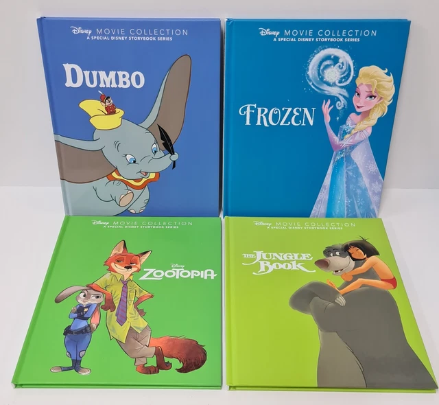 DISNEY MOVIE COLLECTION Books x4 Zootopia Frozen The Jungle Book Dumbo ...
