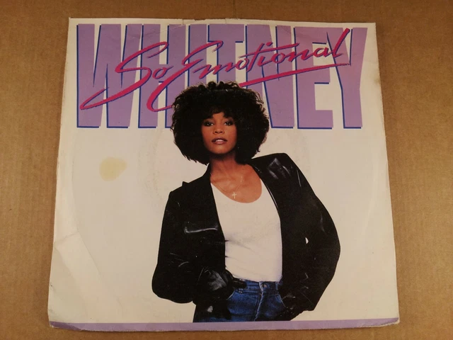 WHITNEY HOUSTON: SO emotional: Vintage 7 Zoll Vinyl Single von 1987 EUR 8,09 - PicClick DE