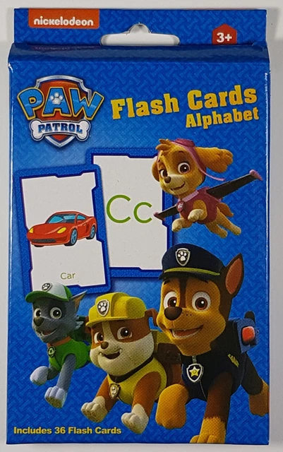 36PC NICKELODEON PAW Patrol Flash Cards Alphabet Spin Master $5.65 ...