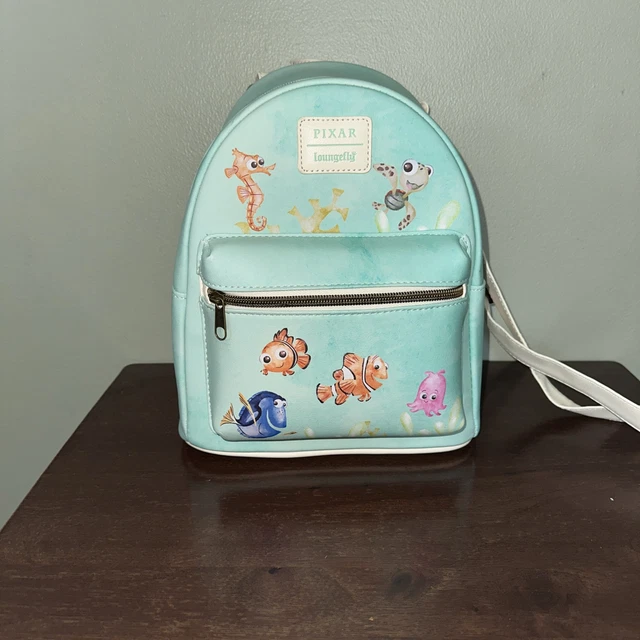LOUNGEFLY DISNEY PIXAR Finding Nemo Watercolor Character Mini Backpack ...