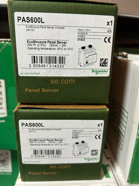 PAS600L ECOSTRUXURE PANEL Server-concentrator modbus gateway 24 VDC ...