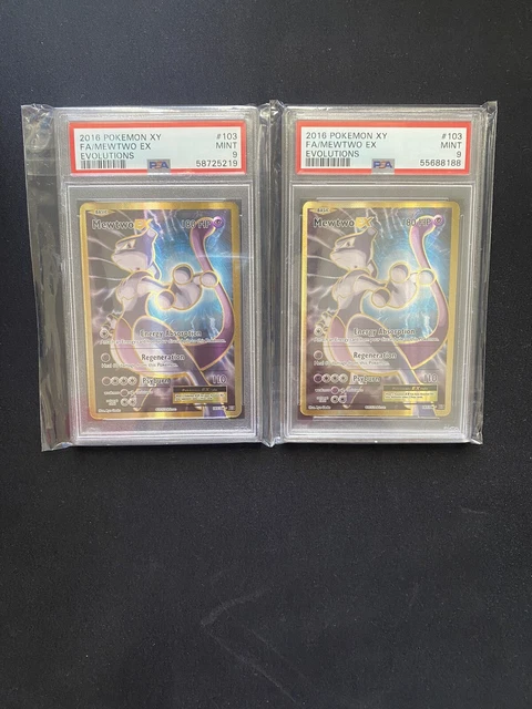 2016 POKEMON TCG XY Evolutions Mewtwo EX Full Art Holo Rare PSA 9 MINT ENG #103 EUR 99,00 ...
