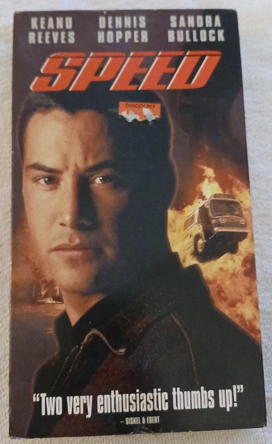 SPEED VHS MOVIE - Starring Keanu Reeves, Dennis Hopper, Sandra Bullock ...
