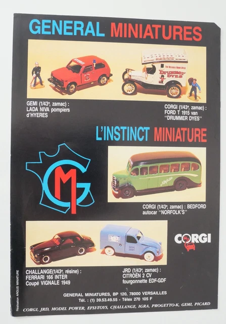 GENERAL MINIATURES GEMI Feuillet Lada Niva Pompiers D'hyeres Vaz Urss ...