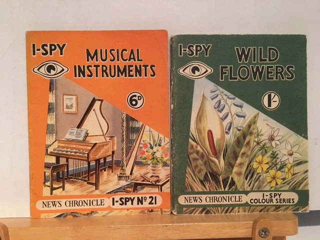 I-SPY MUSICAL INSTRUMENTS AND I-Spy Wild Flowers, Big Chief I-Spy ...