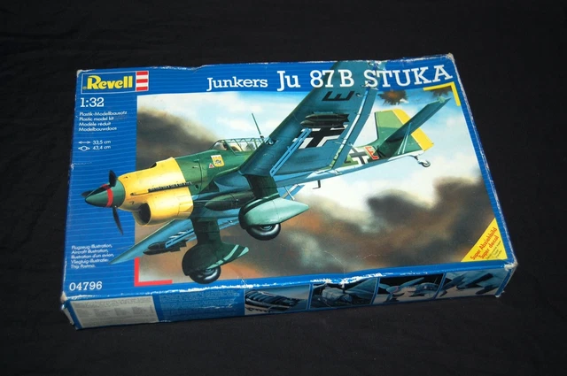 REVELL 1/32 SCALE Junkers Ju 87 B-2 Stuka Model Kit (1 part damaged) £ ...
