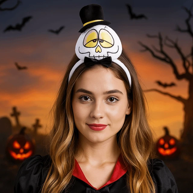 BAT HALLOWEEN HEADBAND Pumpkin Catoon Hairband Haunted House £5.26 ...