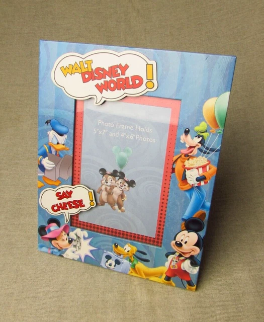 WALT DISNEY WORLD 'Say Cheese!' Mickey & Friends Board Photo Frame £30. ...