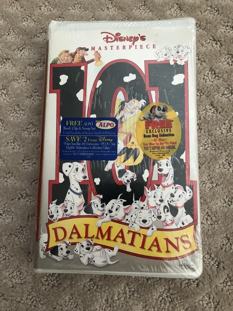 WALT DISNEY VHS Masterpiece Collection * 101 Dalmatians * Factory ...