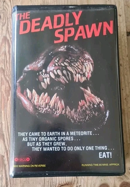 THE DEADLY SPAWN Ultra- Rare VHS Pre-Cert Big Box Clamshell Case £45.00 ...