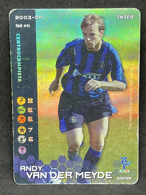 FOOTBALL CHAMPIONS TCG 2003-04 Andy Van Der Meyde Holo 029/100 Pl EUR 2 ...
