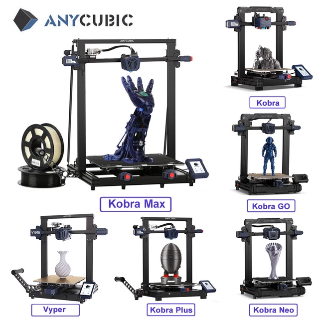 ANYCUBIC FDM 3D Printer Large Size Auto-Leveling Kobra 2 Series PLA Filament Lot EUR 229,79 ...