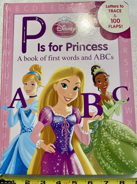 DISNEY PRINCESS BOOK, P is for Princess, ABC tracing book and first ...