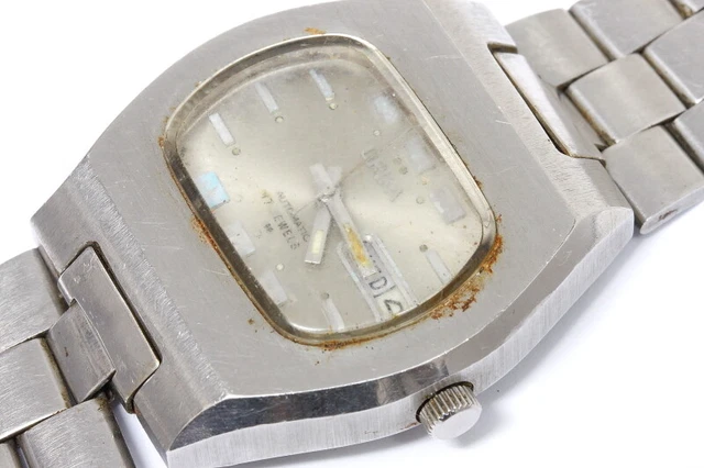 URIKA 5021-0010 HAMAZWA 5026A Japan automatic watch for repairs -11201 ...