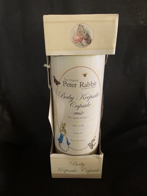 THE ORIGINAL PETER Rabbit by Beatrix Potter Baby Keepsake Capsule Tin ...