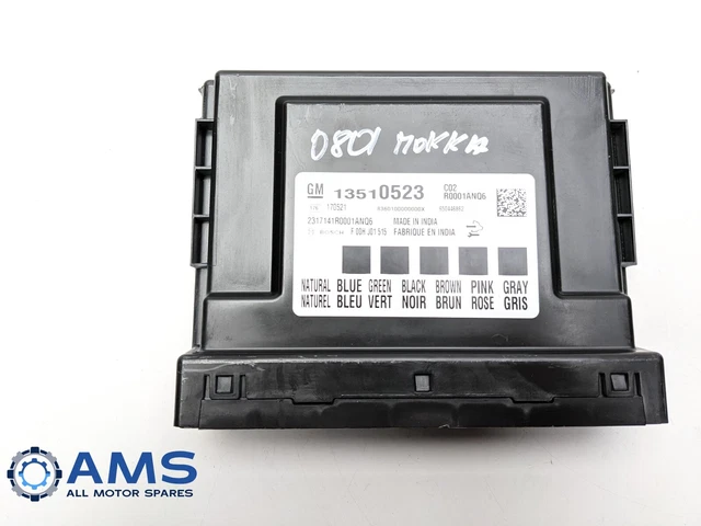 VAUXHALL MOKKA X Astra K Mk7 Bcm Body Control Module Ecu 13510523 £17. ...