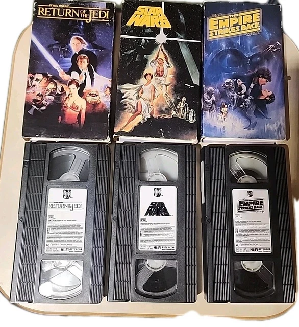 VINTAGE STAR WARS VHS Lot CBS FOX - Star Wars, Empire, Jedi £16.94 ...