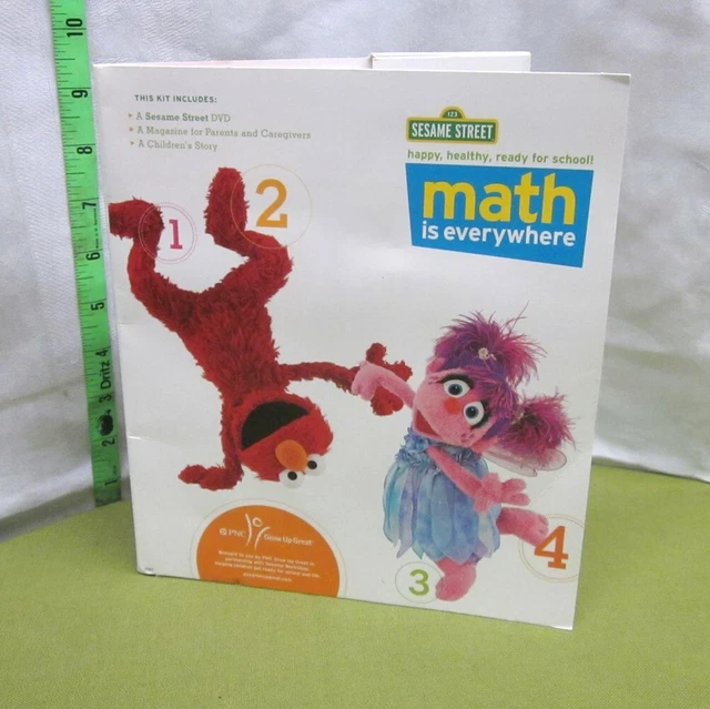 SESAME STREET MATH is Everywhere DVD preschool Elmo & Abby w/ activity ...