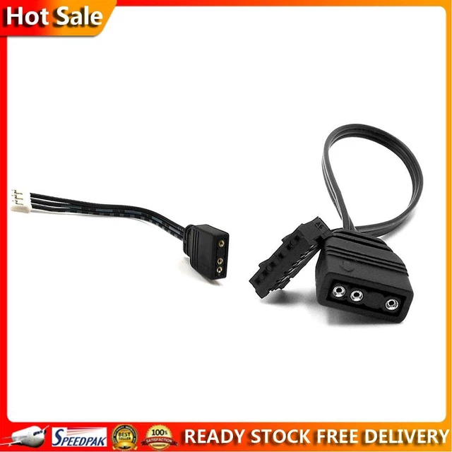 SMALL 4PIN/6PIN TO 5V ARGB 3Pin Fan Controller Adapter Cable for ...