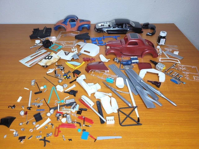 MODEL CAR PARTS Lot Junkyard Hot Rod Parts 1/25 Scale $16.90 - PicClick CA