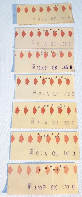 LOT VINTAGE MONTREAL Quebec Bus Subway Metro Transfer Ticket STM $7.25 ...