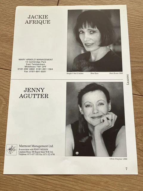 JENNY AGUTTER. THE Railway Children actress. Original 1995 acting ...