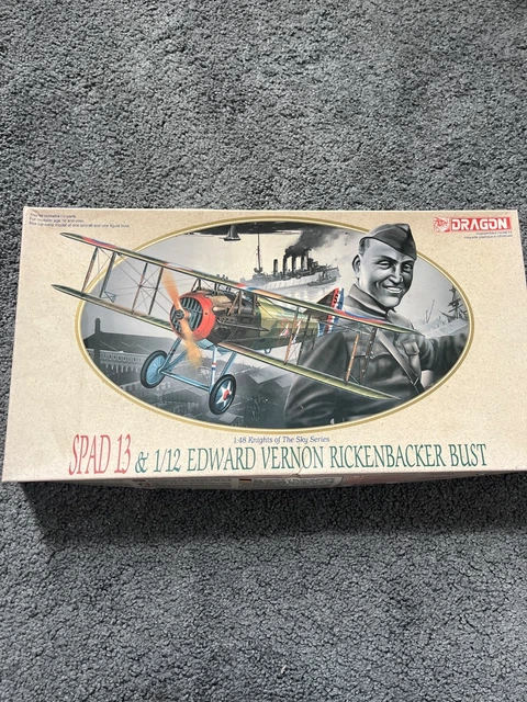 1/48 SCALE WW1 dragon spad 13 & 1/12 edward vernon rickenbacker bust ...