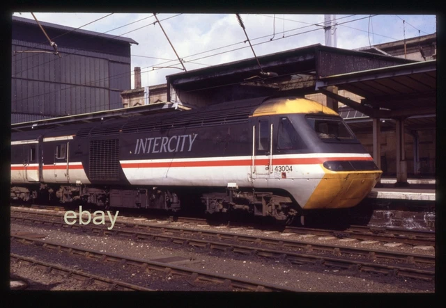 ORIGINAL 35MM SLIDE - HST - 43004 waits at Carlisle station on 13.4.92 ...