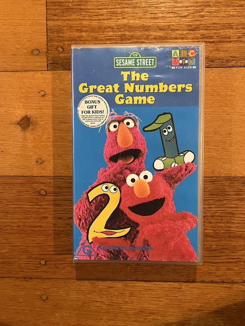 SESAME STREET THE Great Numbers Game Vhs Pal Video A Rare Find~ $39.99 ...