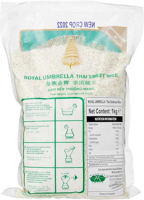 ROYAL UMBRELLA ROYAL Umbrella Thai Glutinous Rice 2Kg £17.60 - PicClick UK