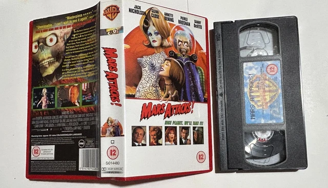 MARS ATTACKS! {1996, Vhs} Tim Burton, Jack Nicholson, Pierce Brosnan. Deleted!!! EUR 2,33 ...