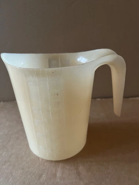 DDR MESSBECHER BECHER Behälter 1000 ml Pneumant mit Griff 70er Jahre ...