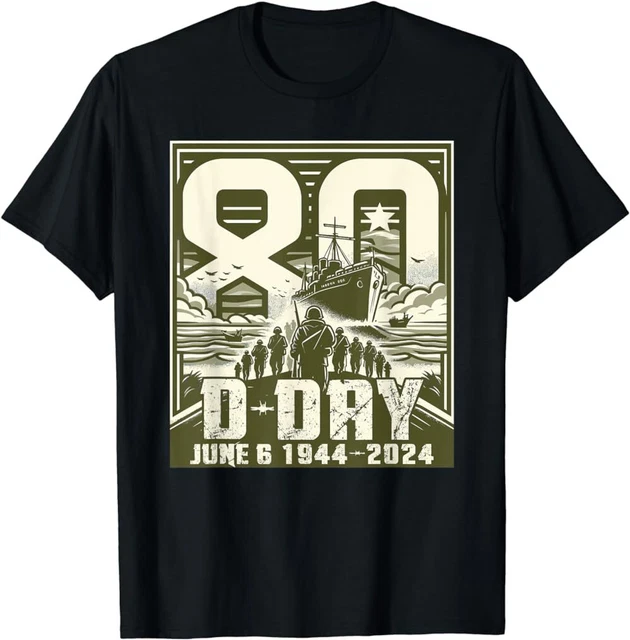D-DAY 80TH ANNIVERSARY Normandy Landing Operation Overlord T-Shirt ...