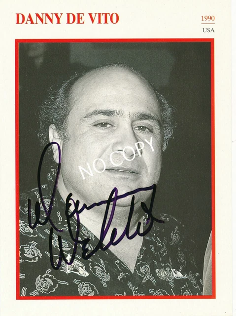 100% ORIGINAL AUTOGRAMM Autograph Karte handsigniert Danny de Vito E1.51 EUR 79,00 - PicClick DE