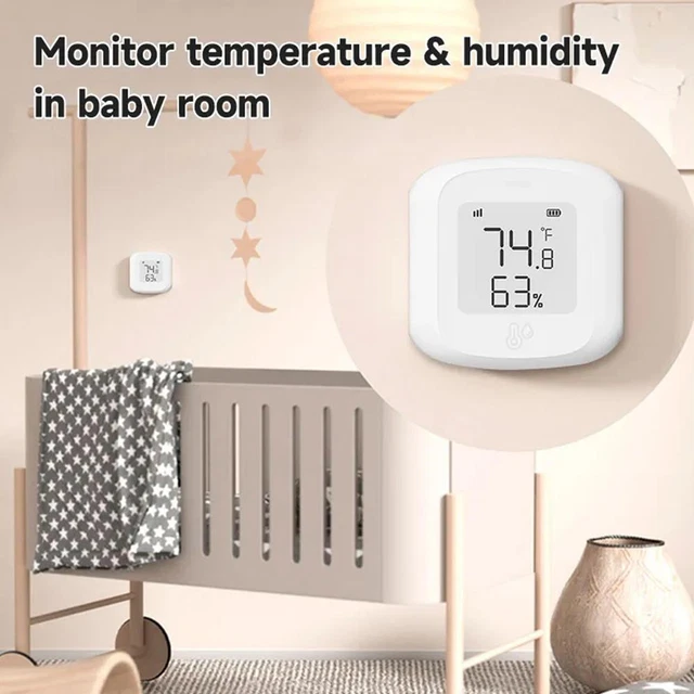 BATTERY-OPERATED HUMIDITY & Temperature Sensor Smart Furnitures V3 ...