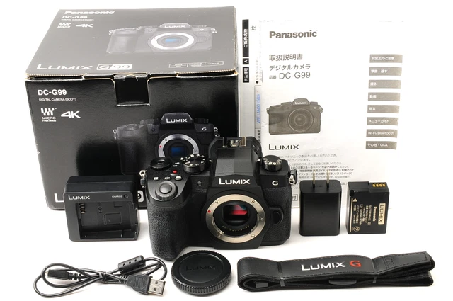 [MINT W/BOX] PANASONIC LUMIX DC-G99 Black 20.3 MP Mirrorless Camera ...