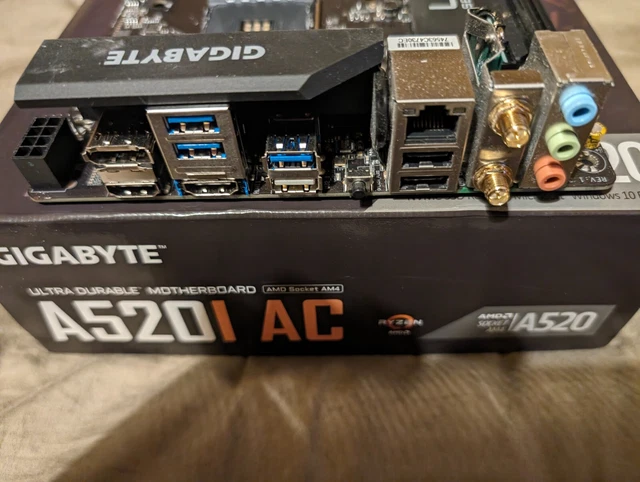 GIGABYTE A520I AC Socket AM4 AMD Motherboard £50.00 - PicClick UK