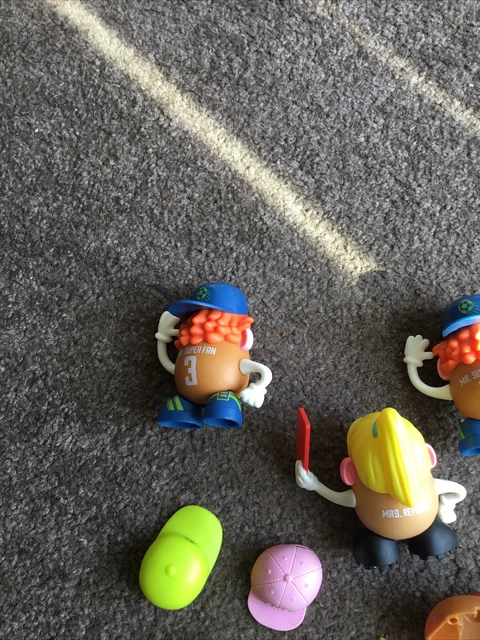 MCDONALDS MR POTATO Heads Mrs Referee & Mr Super Fans Football Toys £6. ...