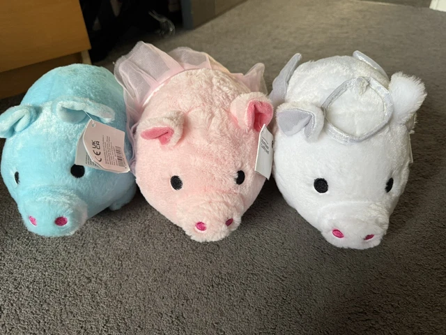 FLYING TIGER PIG Plushies X3 Tagged £15.00 - PicClick UK
