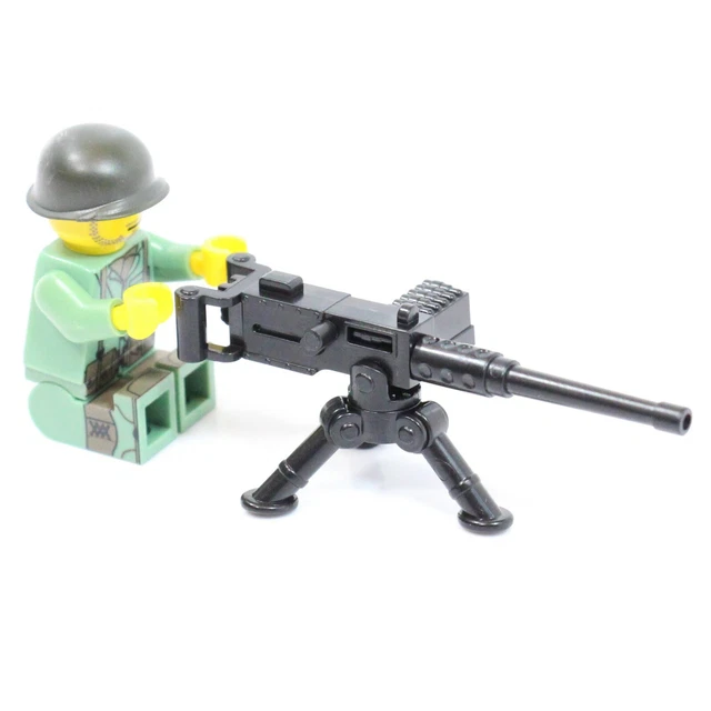 BRICKTACTICAL M2 MACHINE Gun for Minifigures SWAT ARMY MILITARY CAMO £ ...