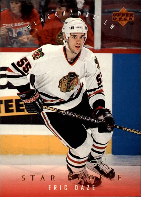 CARTE DE HOCKEY 1995-96 Upper Deck Chicago Blackhawks #268 Eric Daze ...