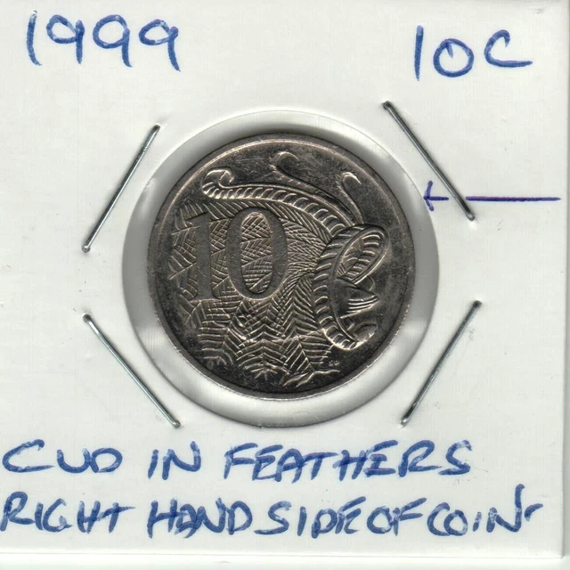 AUSTRALIAN 1999 10 cent coin with Cud in feathers. $5.00 - PicClick AU