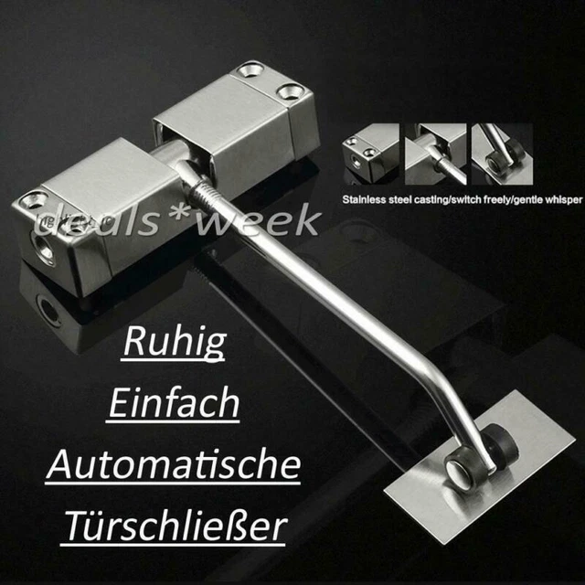 NEU EDELSTAHL TÜRSCHLIESSER Türselbstschließer Torschließer Stangentürschließer EUR 15,19 ...