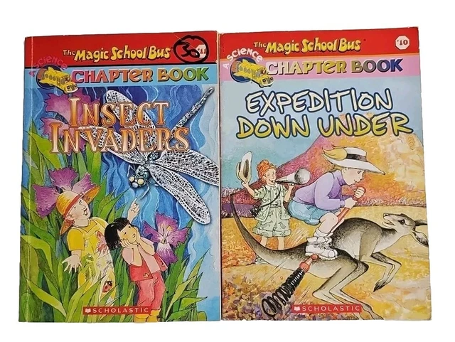 THE MAGIC SCHOOL Bus: A Science Chapter Book x2 Bundle 2001 Scholastic ...