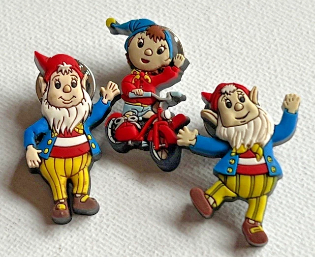 NODDY & BIG Ears X 3 Rubber Pin Badges Save The Children Charity £9.00 ...