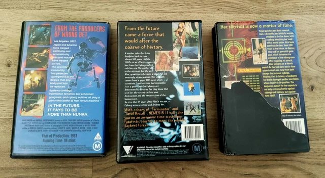 NEMESIS 1, 2, 3 Bundle 3 VHS x 3 PAL Tested 1990's PALACE / ROADSHOW ...