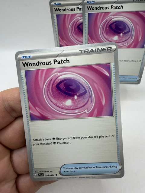 WONDROUS PATCH 094/094 Phantasmal Flames Regular Pokemon 2025 TCG Card ...