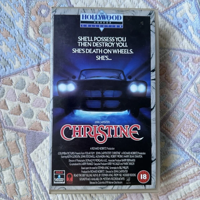CHRISTINE VHS VIDEO Tape 1983 John Carpenter Horror RCA Classic Movie ...